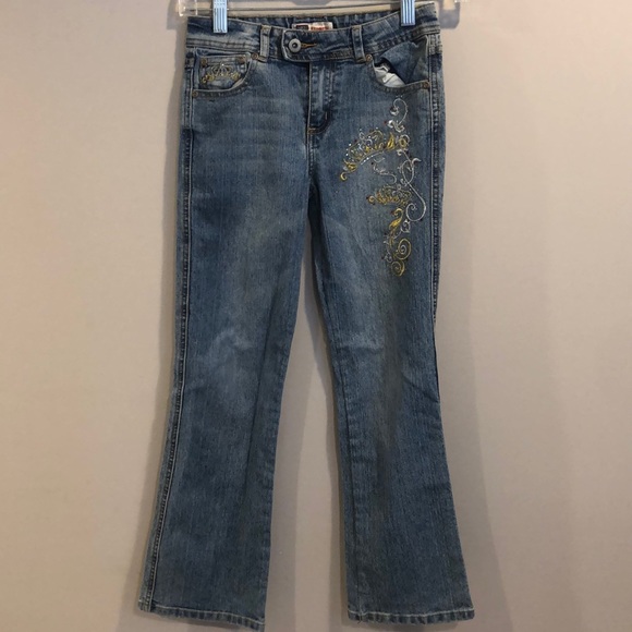Faded Glory | Bottoms | Faded Glory Stretch Light Wash Flare Jeans Sz 8 ...